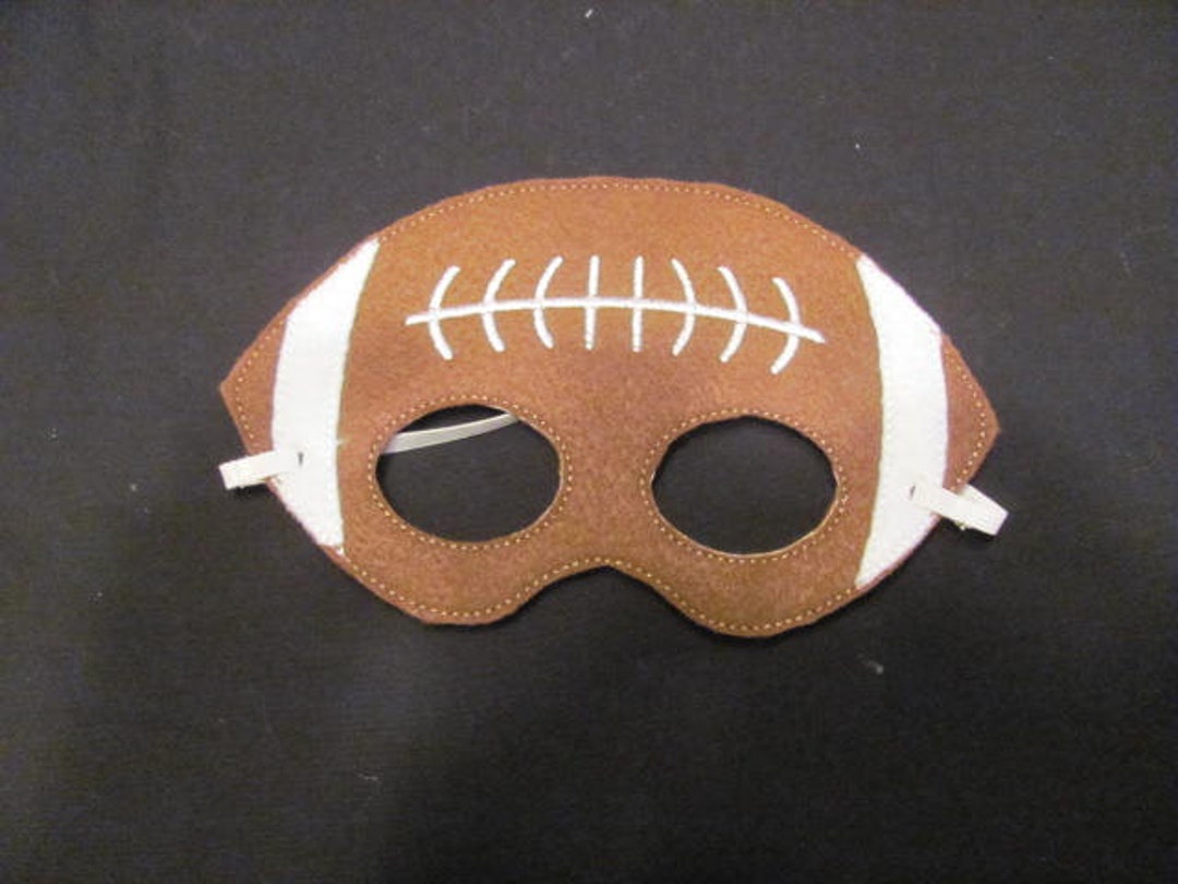 Football Felt Party Mask - Football Photo Prop - Football Party Favor ...