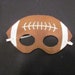 Football Felt Party Mask Football Photo Prop Football - Etsy