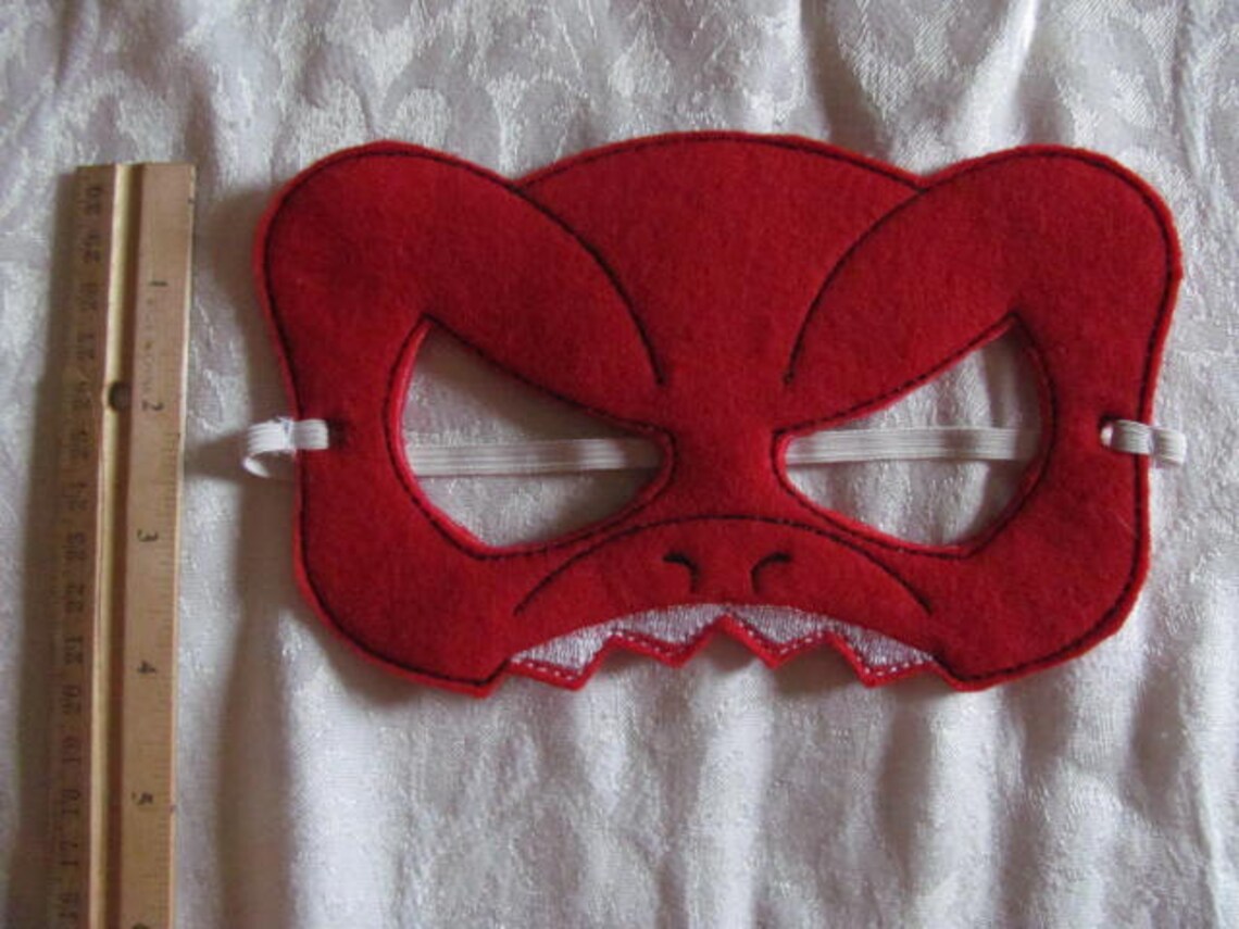 T-rex in Red Party Masks Dinosaur Photo Prop Felt Mask | Etsy