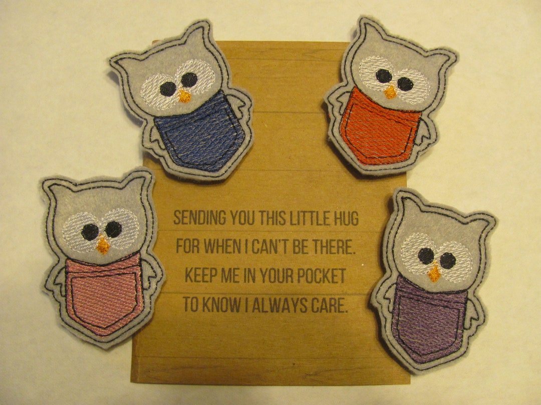 Owl Pocket Hug With Card - Owl Pocket Hug - Owl Hug Card - Owl Gift ...