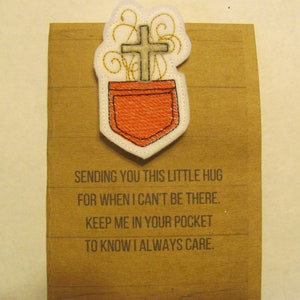 Cross Pocket Hug With Card -cross Pocket Hug - Cross Hug Card - Cross ...