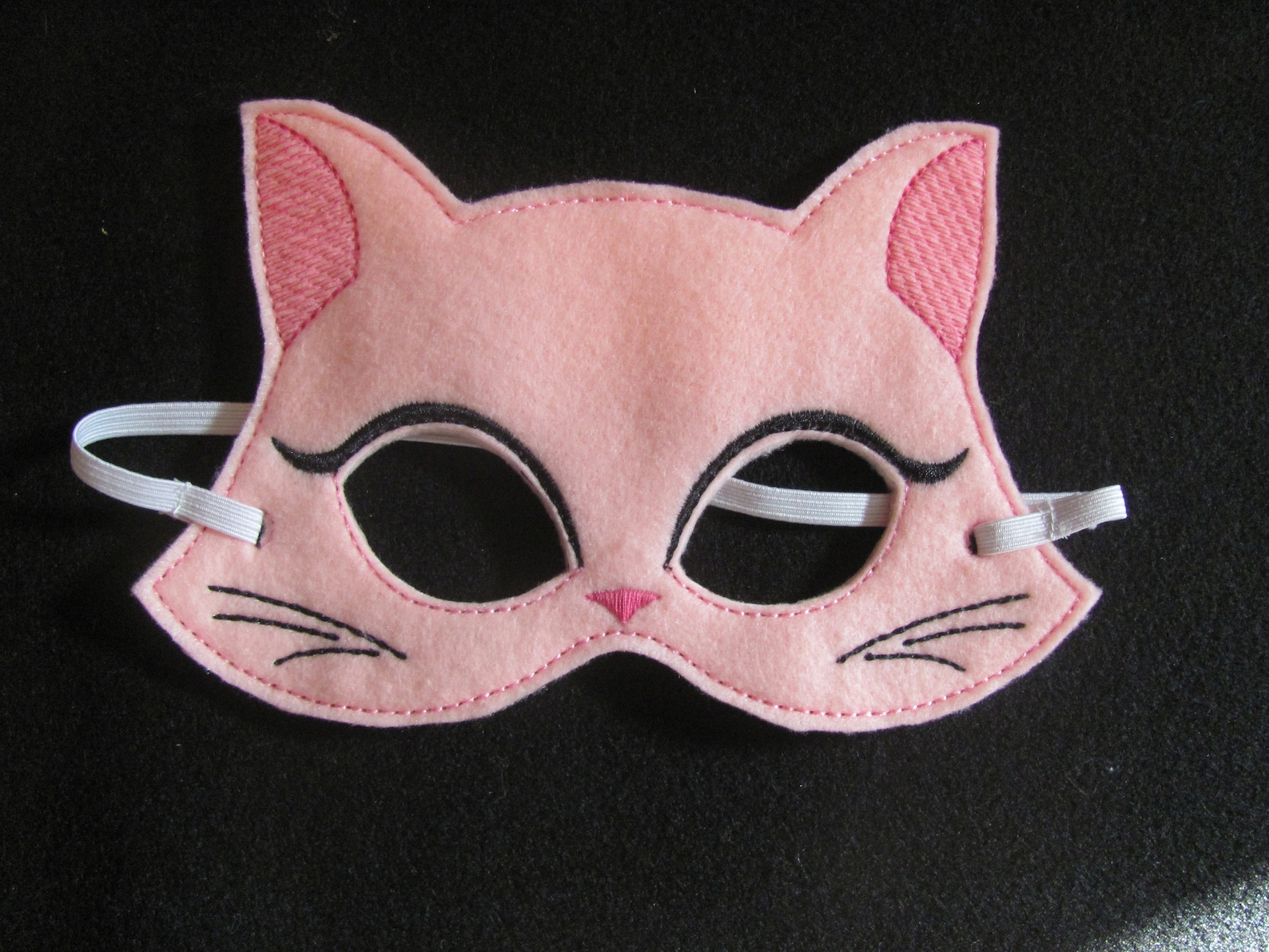 Pink Kitty Cat Party Masks- Kitty Cat Photo Prop - Pink Cat Felt Mask ...