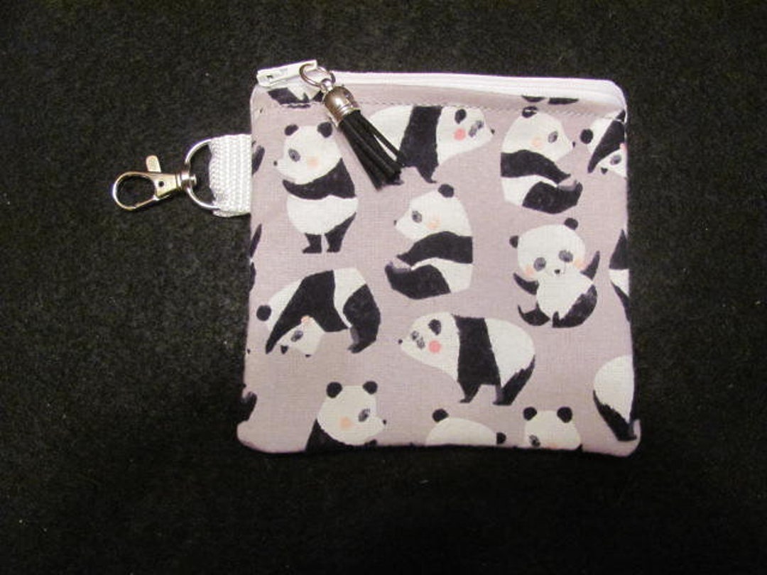 Panda Zipper Bag - Panda Bear Mask Bag - Panda Bag - Panda Zipper Pouch ...