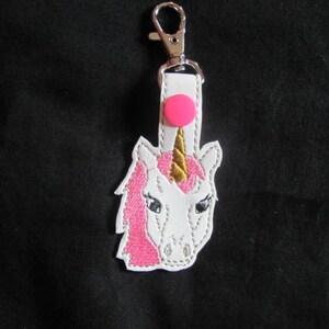 Unicorn Key Fob - Pink Unicorn Key Fob - Unicorn Bag Tag - Unicorn Key ...