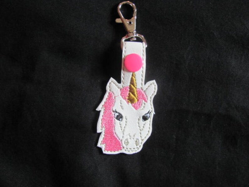 Unicorn Key Fob - Pink Unicorn Key Fob - Unicorn Bag Tag - Unicorn Key ...