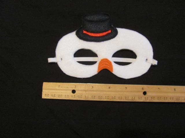 Snowman Felt Party Mask Snowman Photo Prop Snowman Party | Etsy