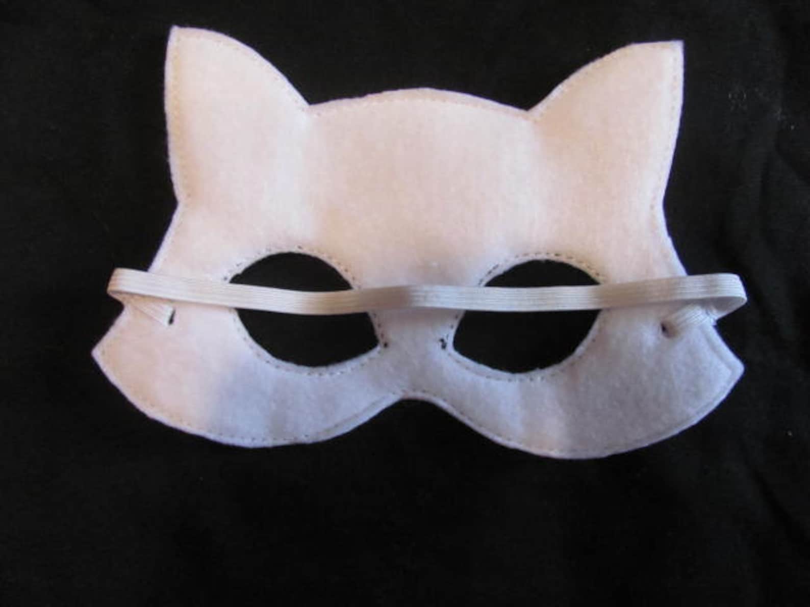 White Kitty Cat Party Masks Kitty Cat Photo Prop Felt Mask | Etsy