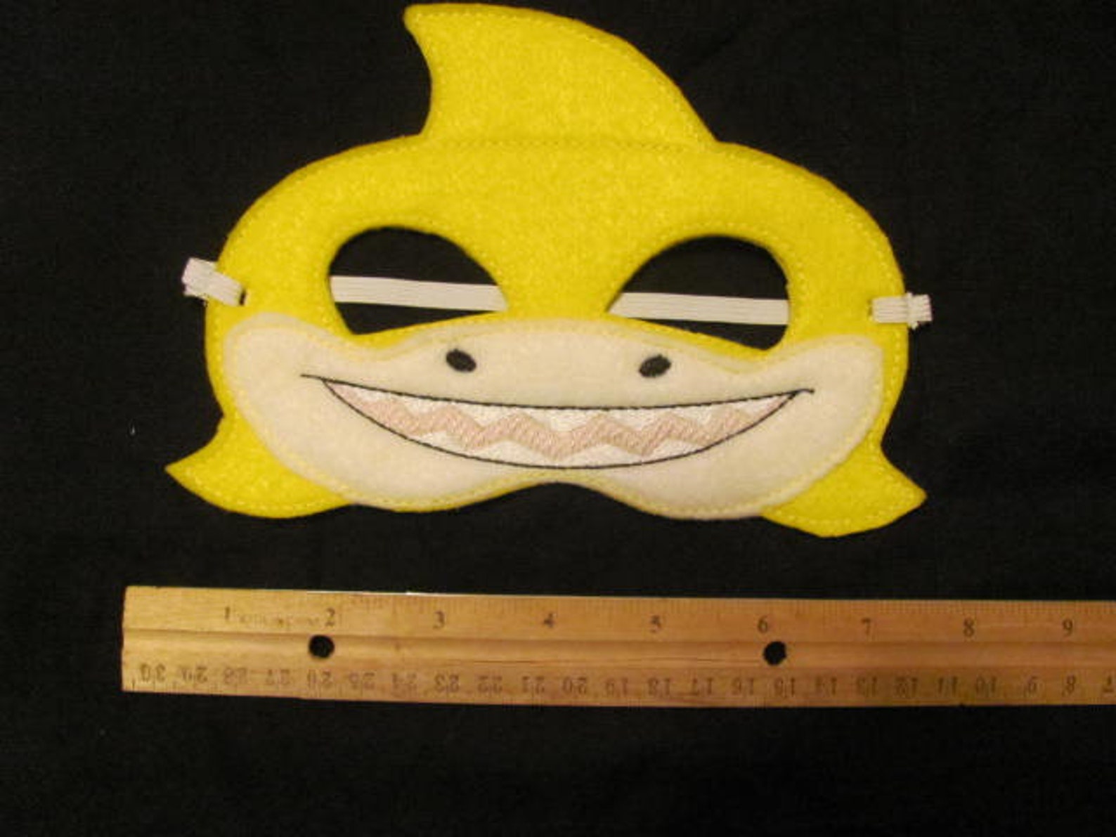 Yellow Shark Party Masks- Shark Photo Prop - Felt Mask - Birthday ...
