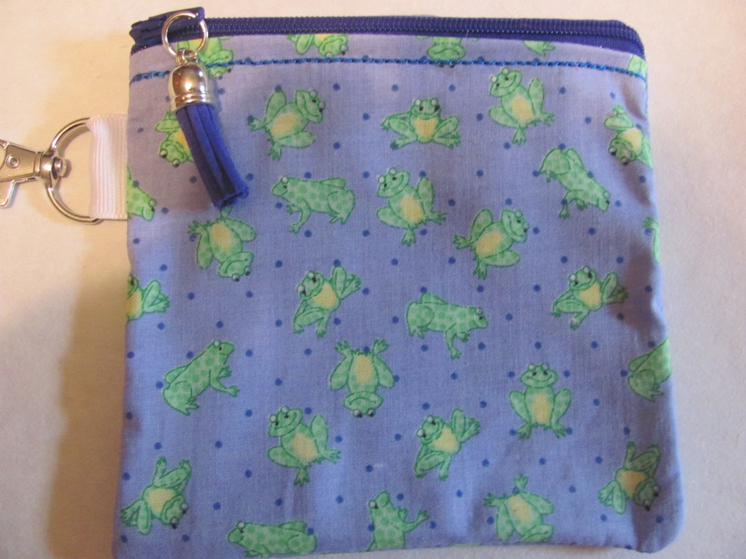 Frogs Zipper Bag -frog Accessories Bag - Frog Zipper Pouch - Frog Small ...