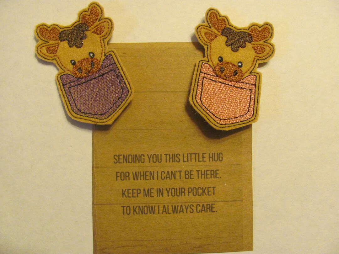 Moose Pocket Hug With Card - Moose Pocket Hug - Moose Hug Card - Moose ...