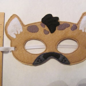 Hyena Felt Party Mask - Hyena Photo Prop - Hyena Party Favor - Hyena ...