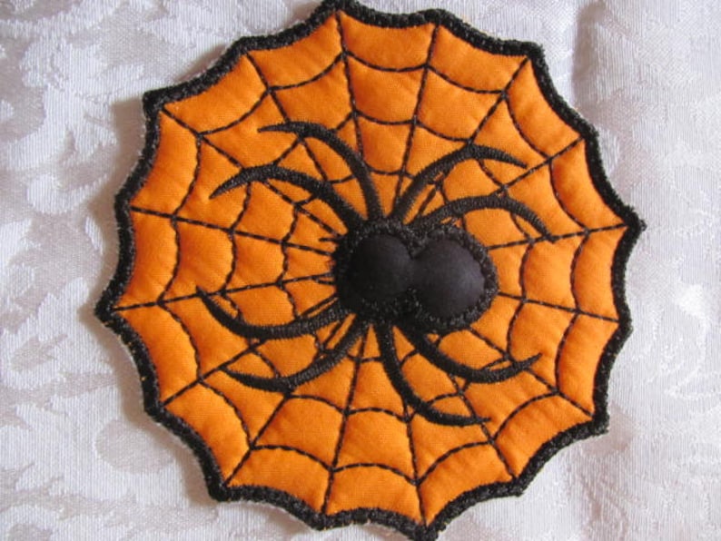 Halloween Coaster Set Spider Coaster Set Spider Web - Etsy