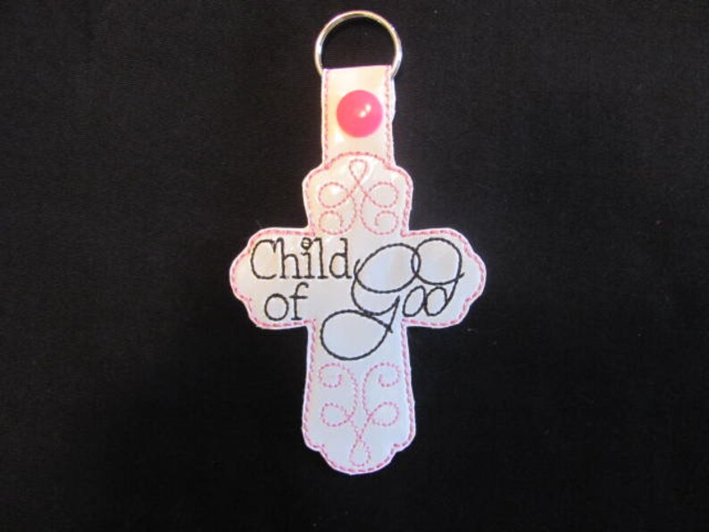 Cross Key Fob Child of God Key Fob Religious Key Fob - Etsy