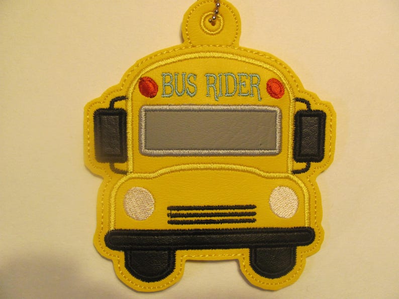 Bus Rider Bag Tag - School Bus Rider Keychain - School Bus Keychain ...