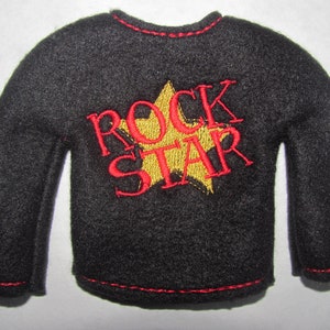 Elf Sweater -rock Star Elf Shirt - Rock Star Elf Sweater Set - Doll ...