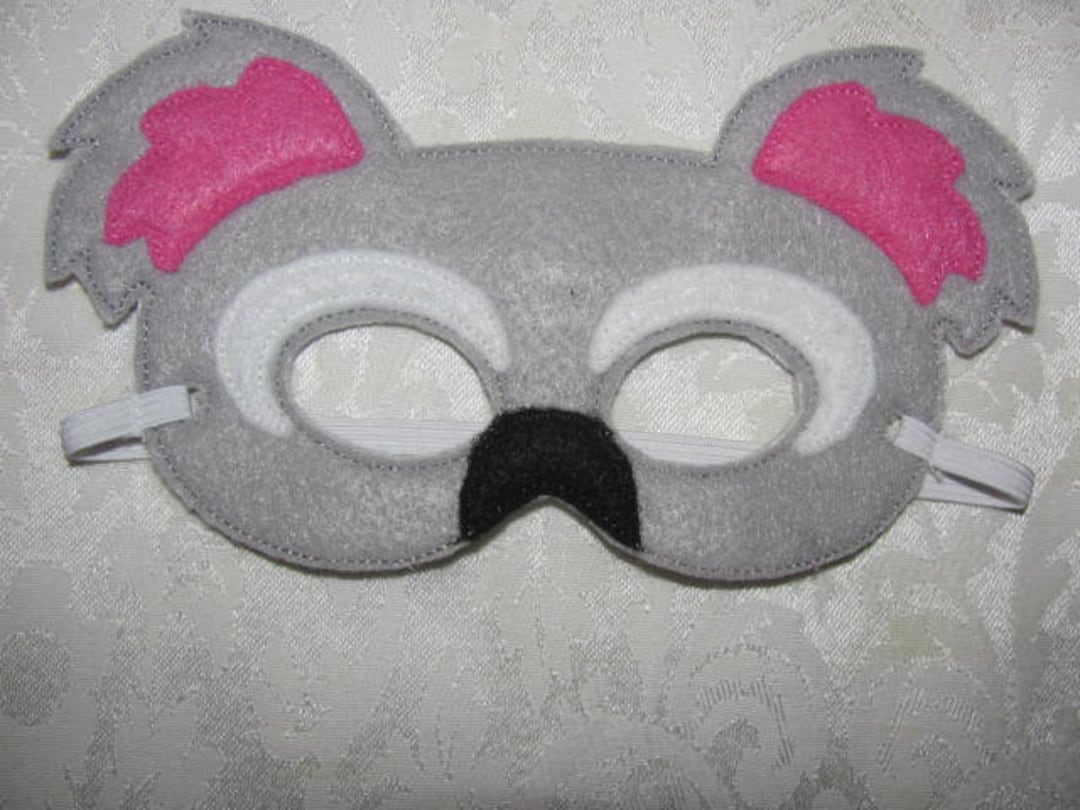 Koala Bear Felt Party Mask - Koala Photo Prop - Koala Bear Party Favor ...