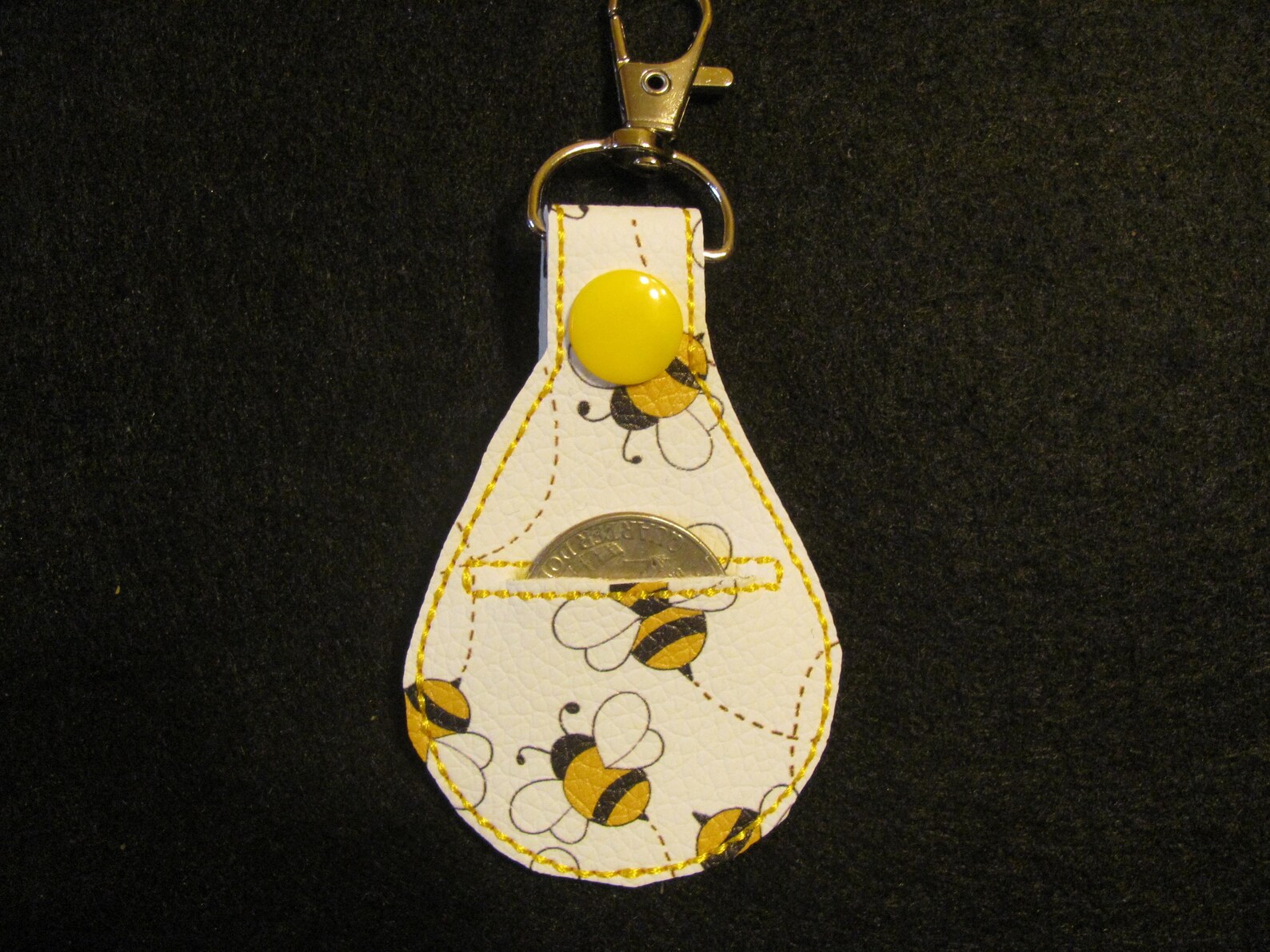 Quarter Key Chain, Oval Quarter Holder Keychain, Oval Quarter Holder ...