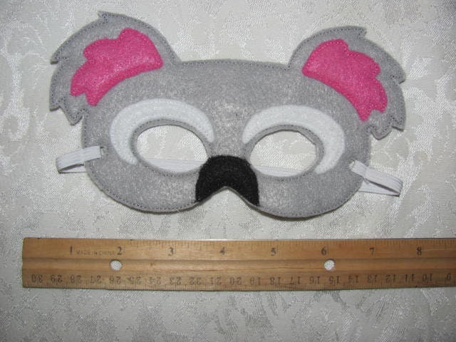 Koala Bear Felt Party Mask - Koala Photo Prop - Koala Bear Party Favor ...
