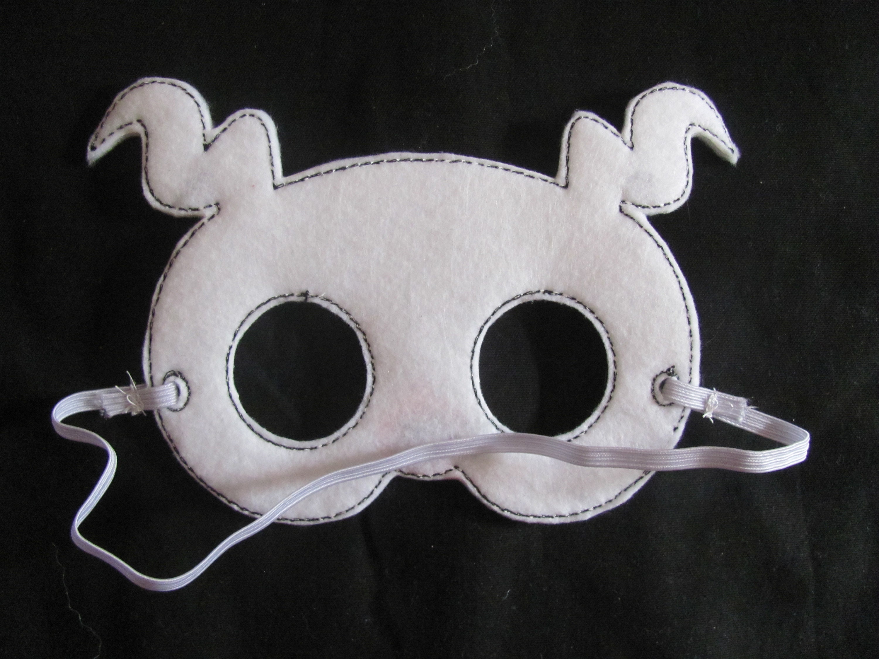 Ghost Puppy Party Mask - Ghost Photo Prop - Halloween Party Favor ...