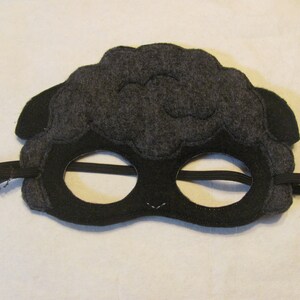 Lamb Mask - Sheep Mask - Sheep Photo Prop - Black Lamb Party Favor ...