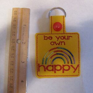 Quarter Keeper Key Chain, Be Happy Keychain, Be Your Own Happy Quarter ...