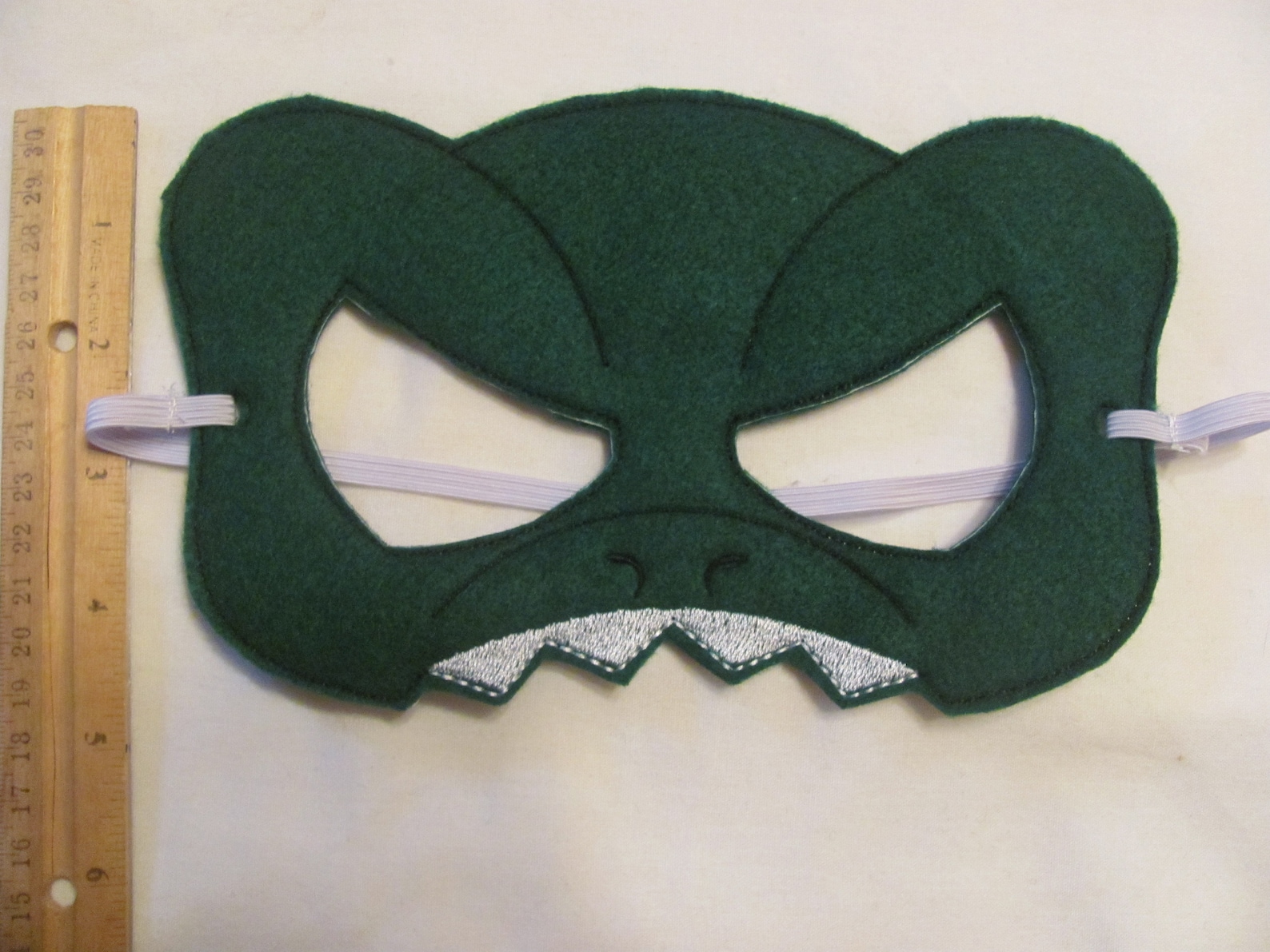 T-rex in Green Party Masks- Dinosaur Photo Prop - 2 Sizes - Felt Mask ...