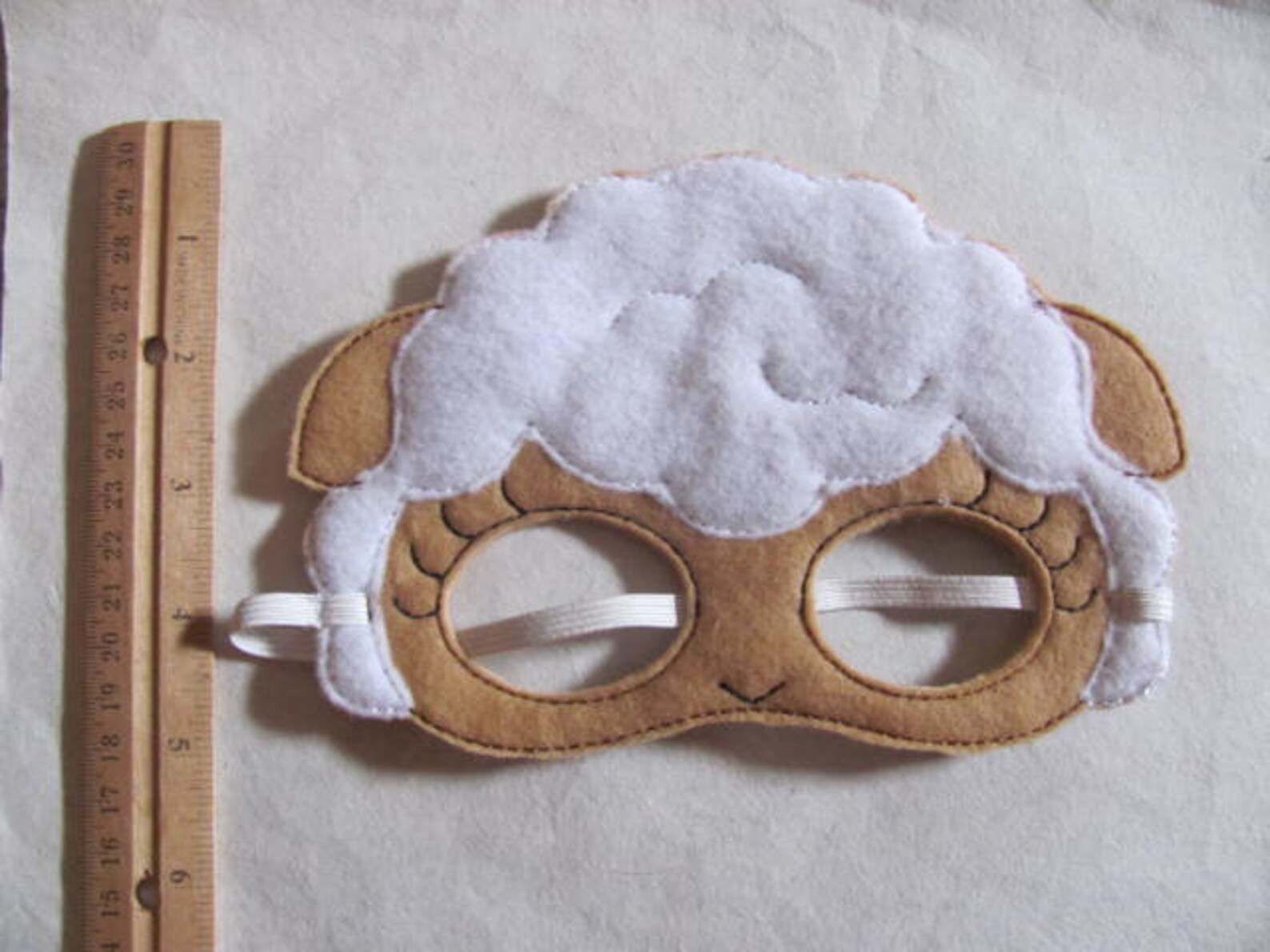 Lamb Party Mask Sheep Photo Prop Tan Lamb Party Favor | Etsy