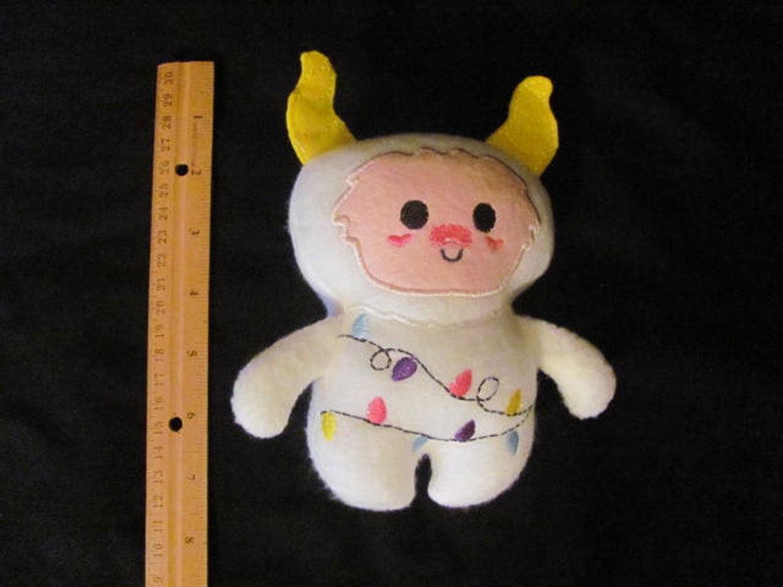 Snow Monster Christmas Decoration Snow Monster Girl Plush - Etsy
