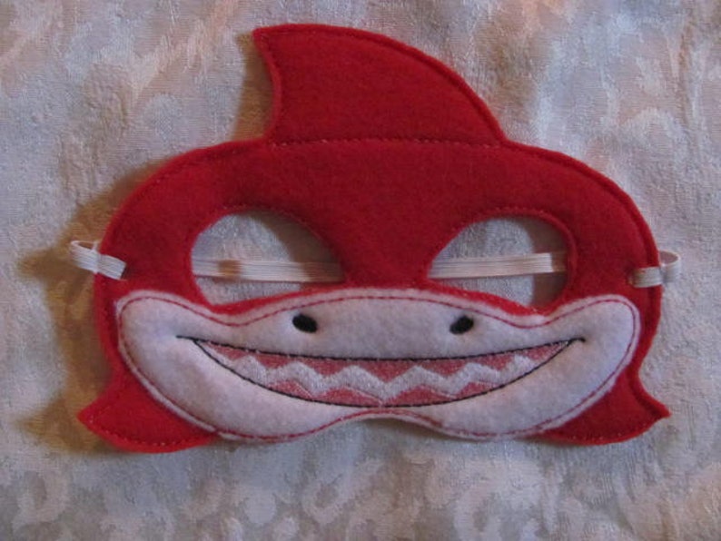 Shark Mask Choose Your Color Felt Shark Mask Photo Prop - Etsy