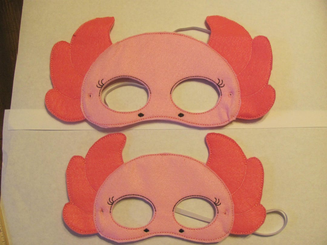 Axolotl Mask - 2 Sizes Axoltl Photo Prop - Axolotl Party Favor - Aolotl ...