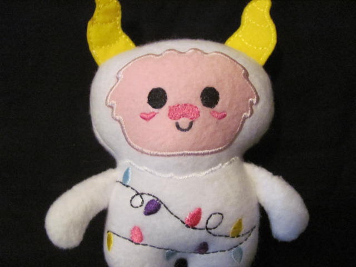 Snow Monster Christmas Decoration Snow Monster Girl Plush - Etsy