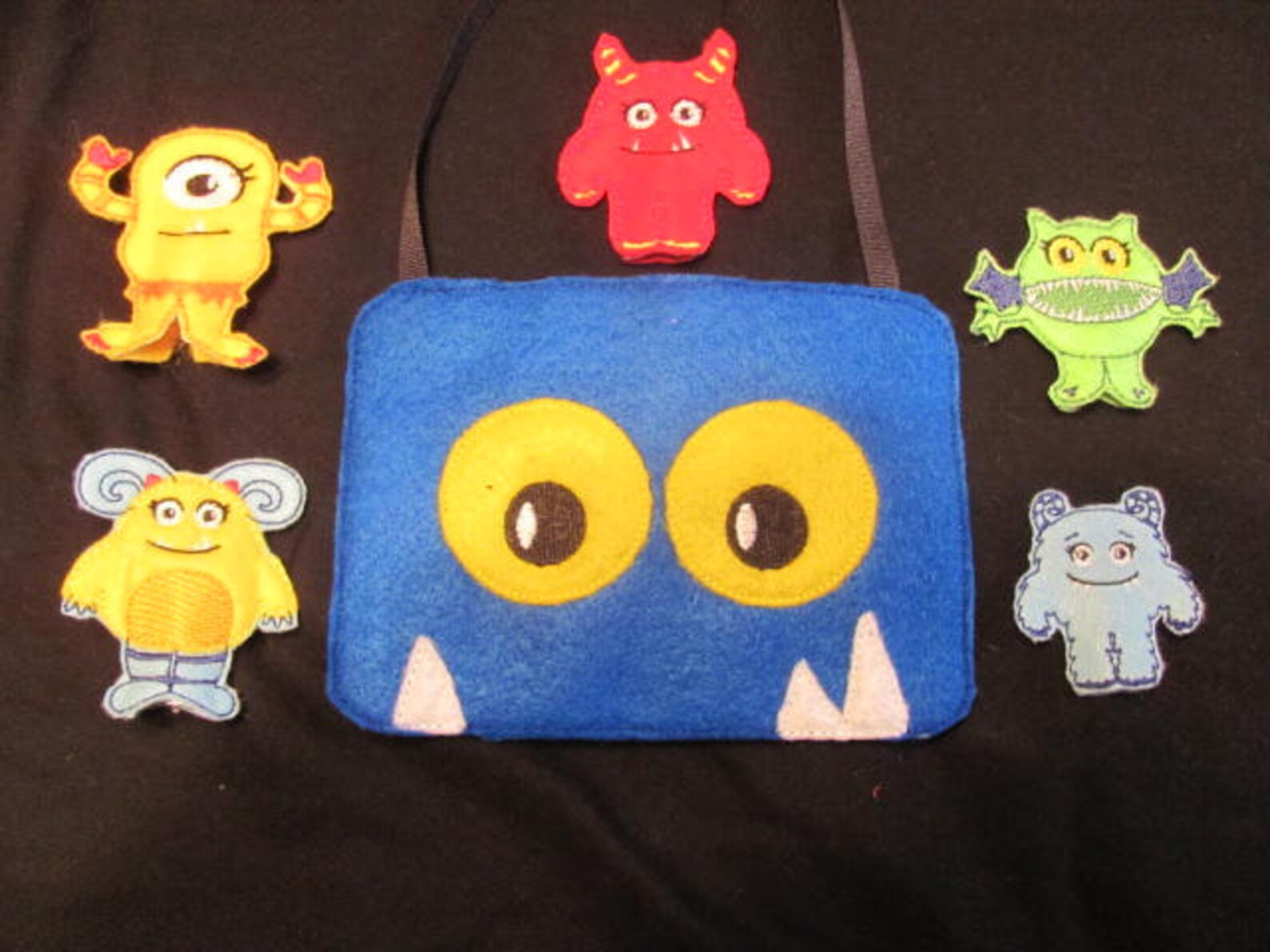 Little Monsters Finger Puppet Set Monsters Finger Puppet Set - Etsy