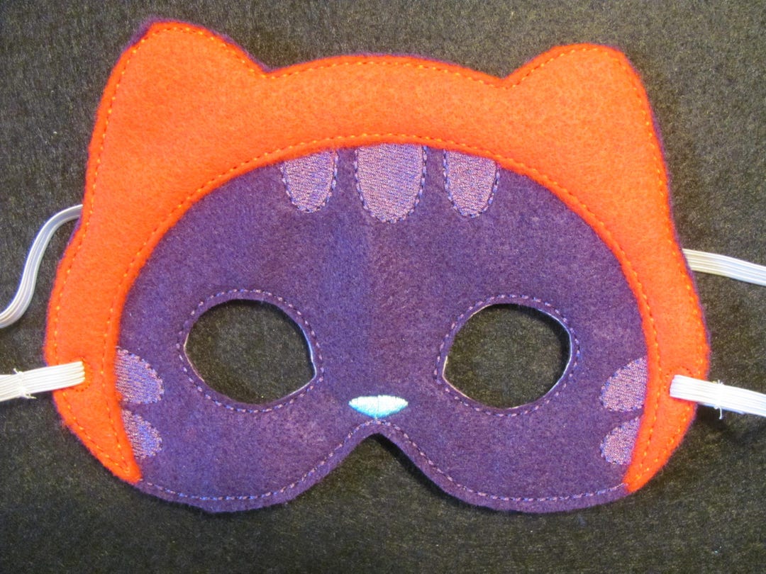 Purple Kitty Party Masks- Purple Kitty Cat Photo Prop - Purple Kitty ...