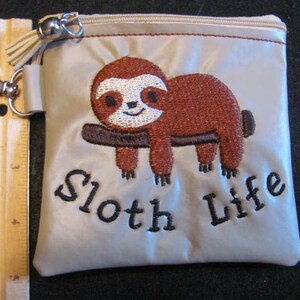 Sloth Life Zipper Bag - Sloth Mask Bag - Sloth Life Organizer Bag ...