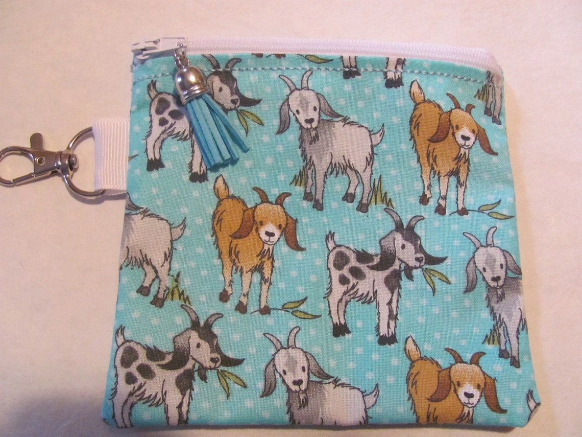 Goat Zipper Bag Goat Mask Bag Goat Organizer Bag Goat | Etsy