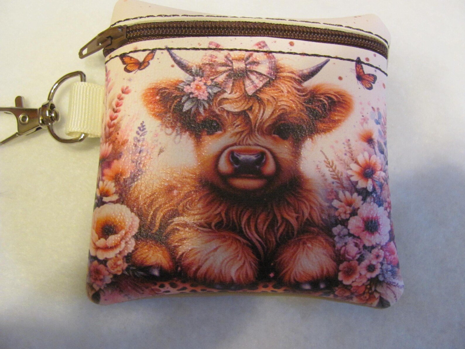 Highland Cow Zipper Bag - Highland Cow Organizer Bag - Highland Cow ...