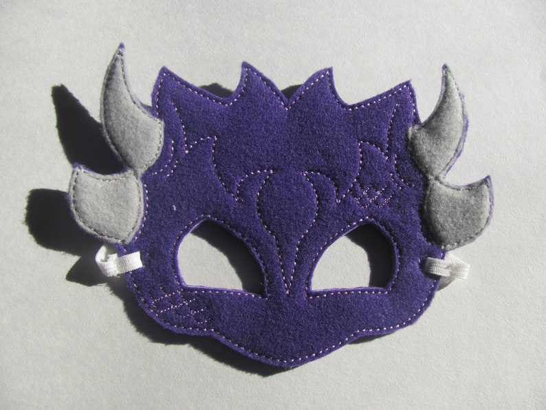Dragon Party Masks Purple Dragon Photo Prop Dragon Felt Mask - Etsy