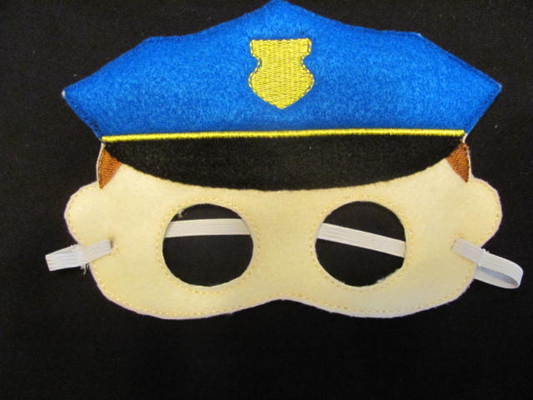 Police Officer Party Mask - Policeman Photo Prop - Police Officer Party ...