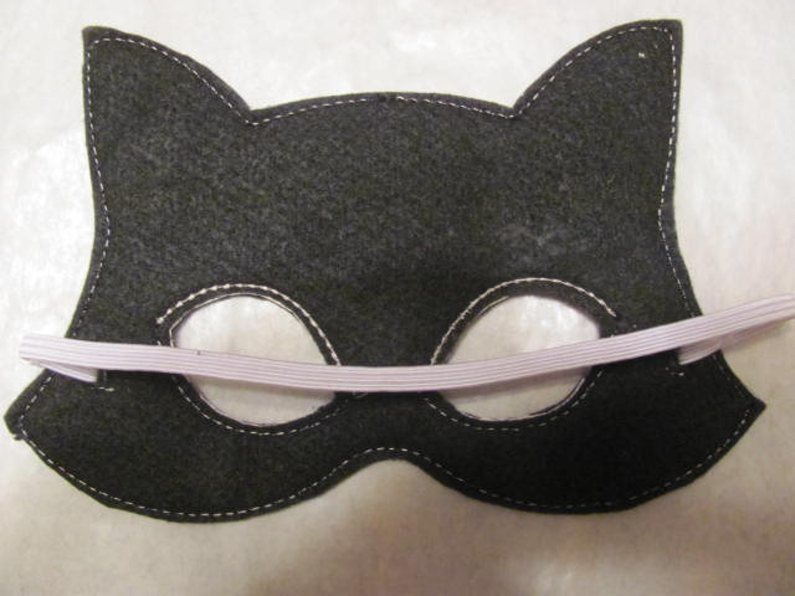 Black Kitty Cat Party Masks- Kitty Cat Photo Prop - Black Cat Felt Mask ...