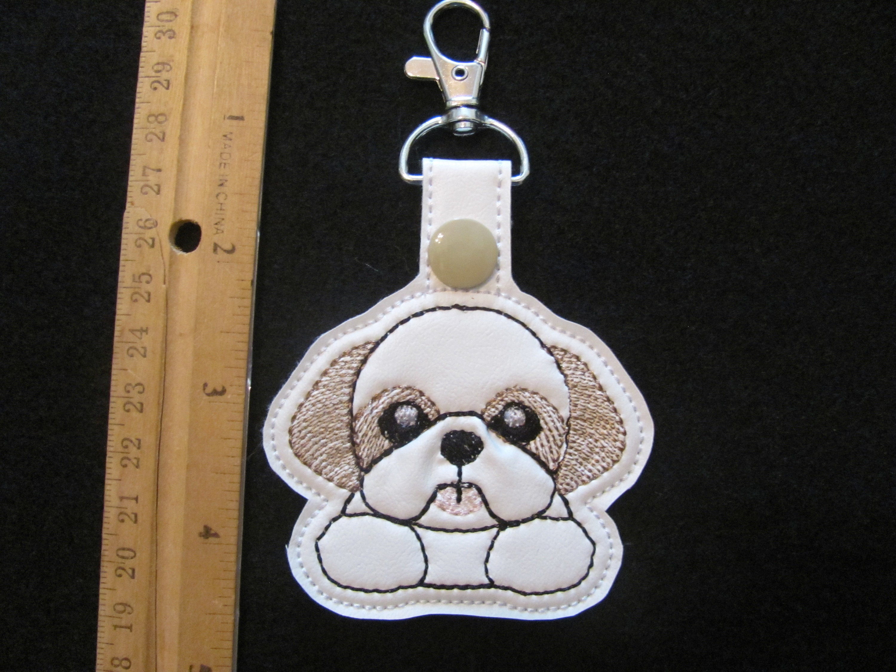 Quarter Keeper Key Chain Shih Tzu Keychain Quarter Holder - Etsy