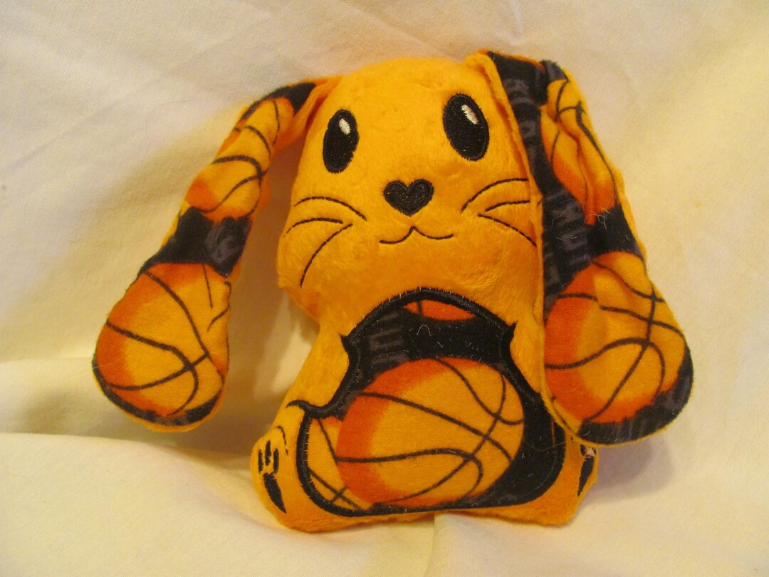 Orange Floppy Ears Bunny - Basketball Easter Bunny - Custom Easter ...