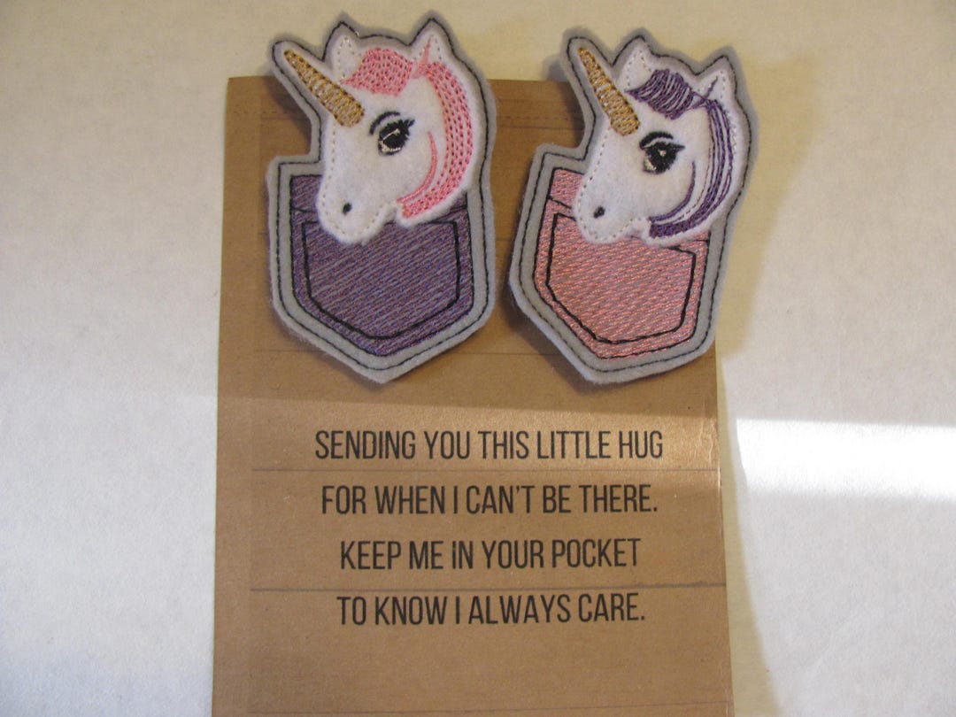 Unicorn Pocket Hug With Card - Unicorn Pocket Hug - Unicorn Hug Card ...