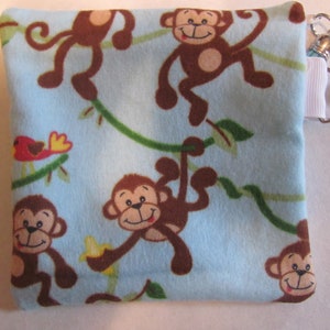 Monkey Zipper Bag - Monkey Face Mask Bag - Zipper Pouch - Monkey Small ...