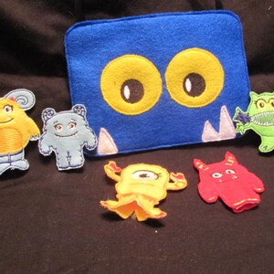 Little Monsters Finger Puppet Set- Monsters Finger Puppet Set - Quiet ...