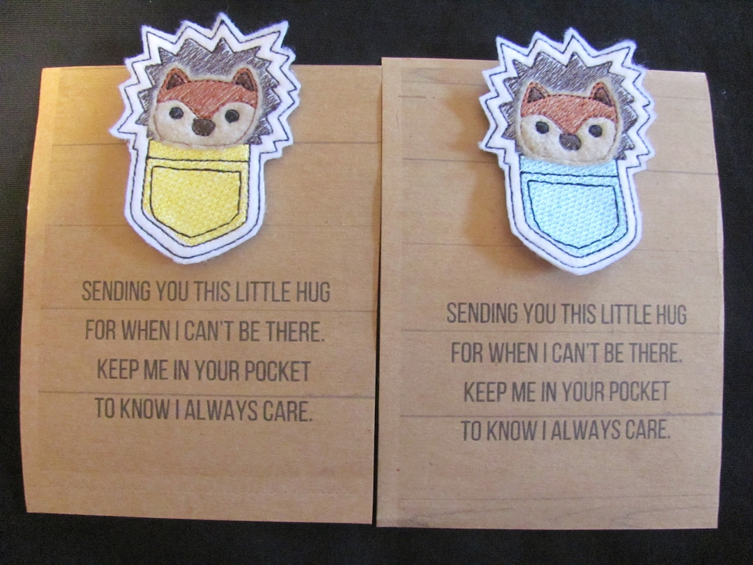 Hedgehog Pocket Hug With Card - Hedgehog Pocket Hug - Hug Card ...