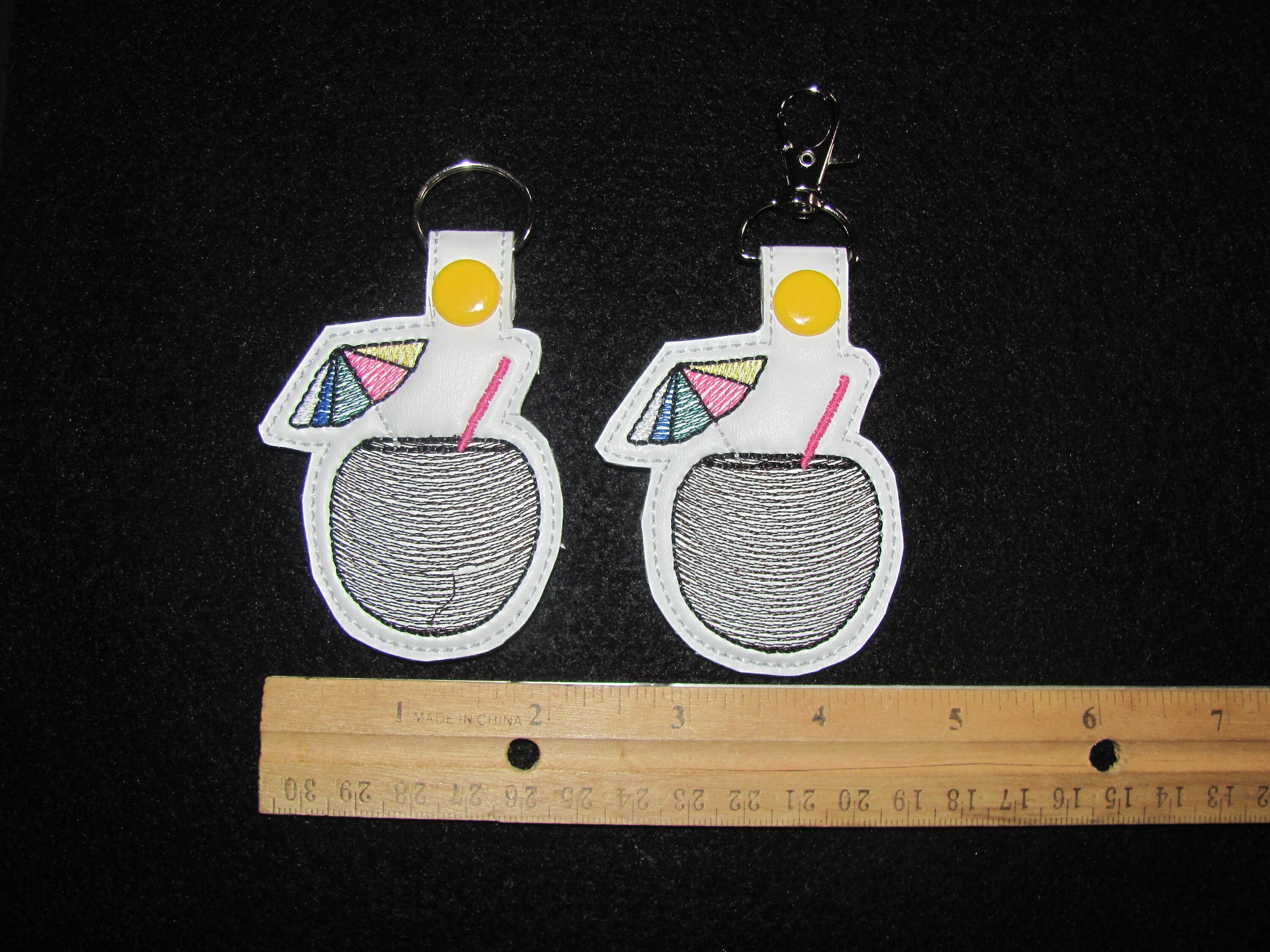 Quarter Keeper key chain Pina Colada keychain Pina Colada | Etsy