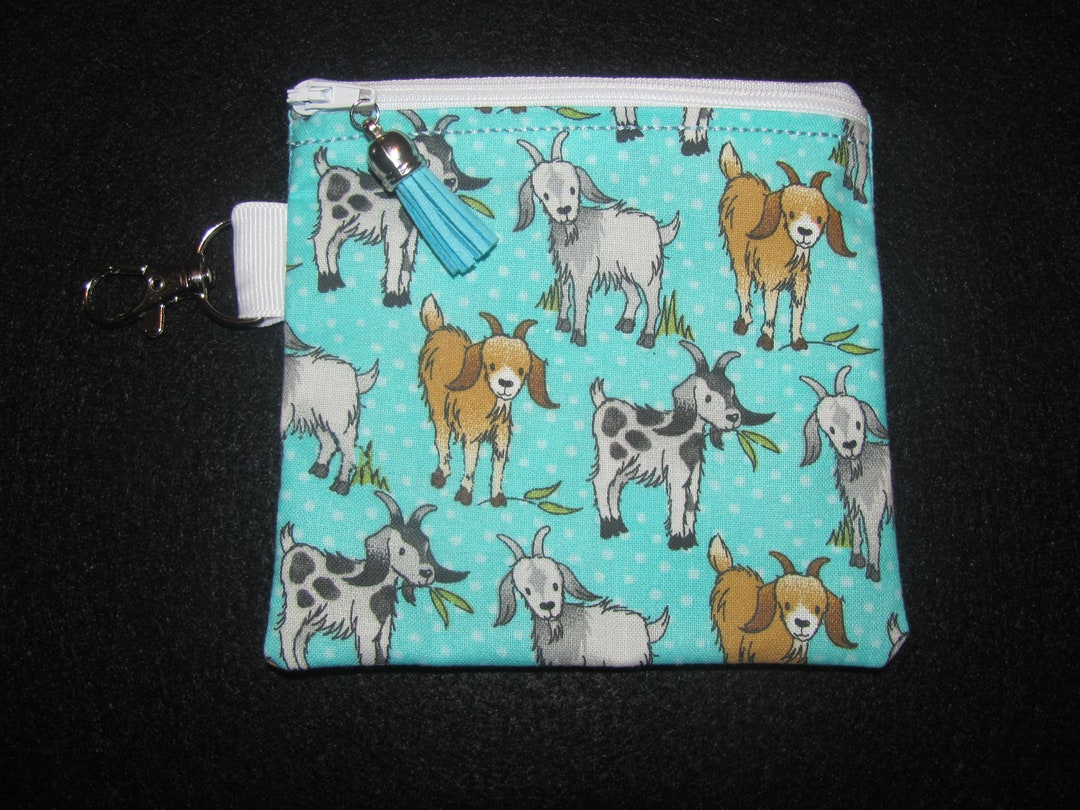 Goat Zipper Bag - Goat Mask Bag - Goat Organizer Bag - Goat Zipper ...