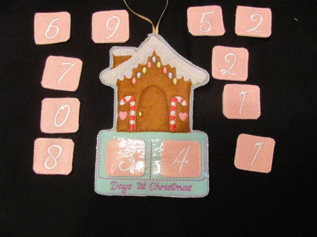 Gingerbread House Christmas Countdown- Count Down to Christmas ...
