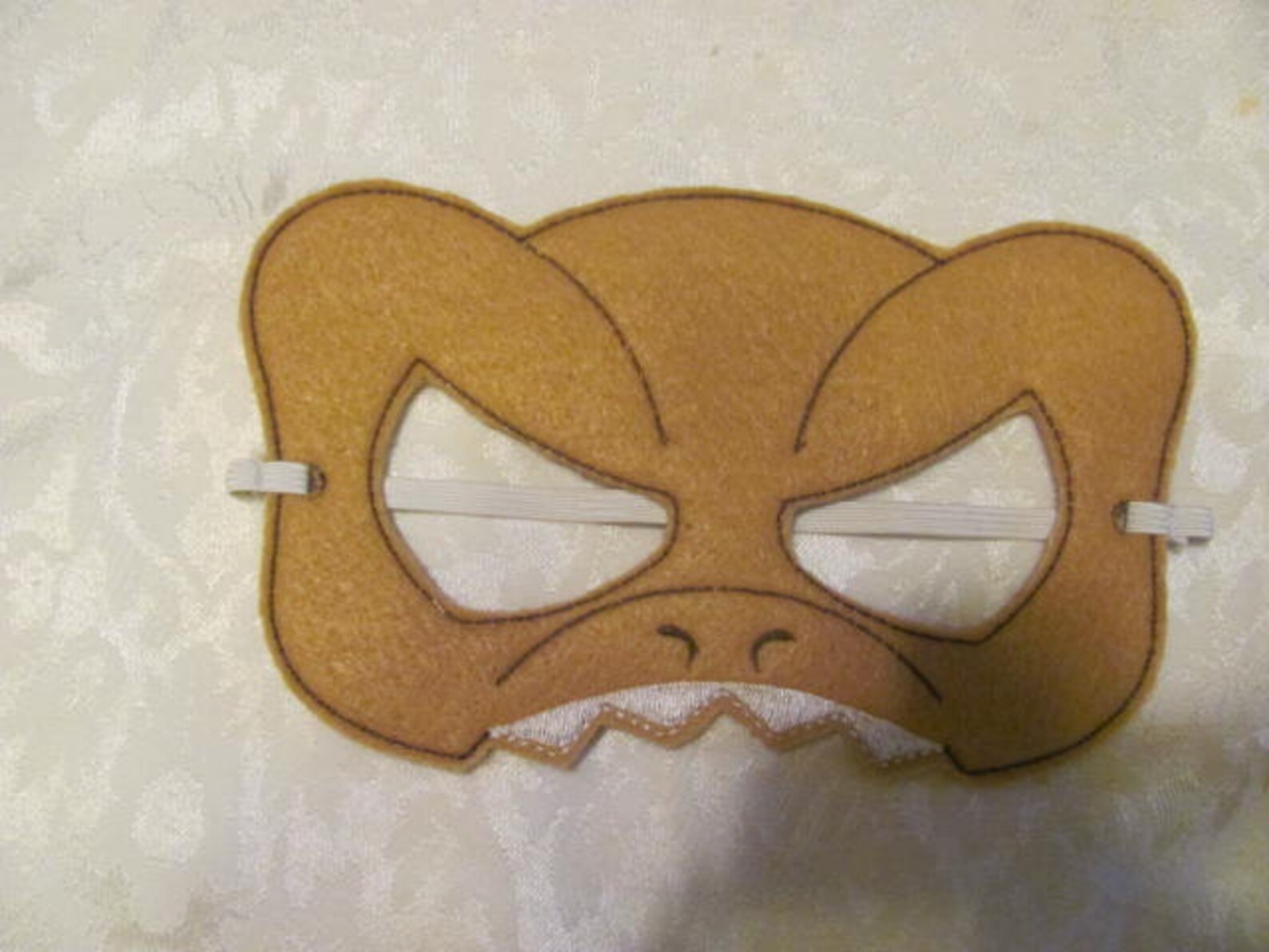 T-rex in Tan Party Masks Dinosaur Photo Prop Felt Mask - Etsy