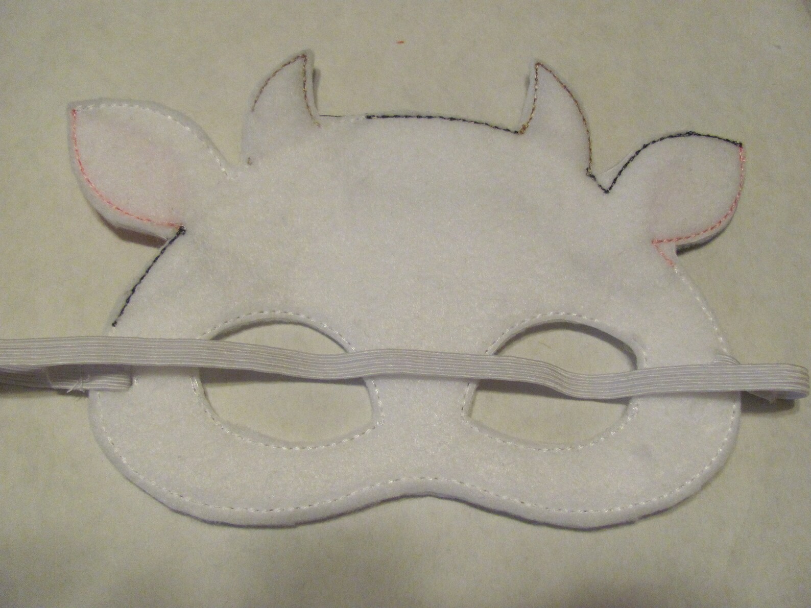 Cow Party Mask Cow Photo Prop Black and White Cow Party Favor Cow Felt ...